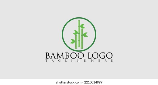 Bamboo Logo Design Creative Concept Premium Stock Vector (Royalty Free ...