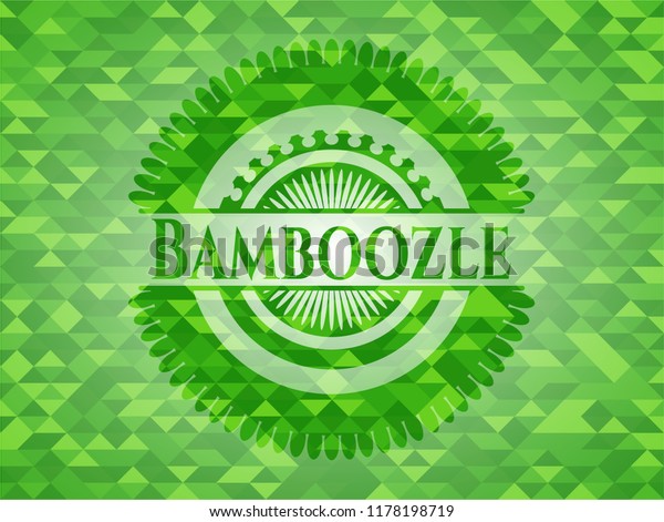 Bamboozle Realistic Green Emblem Mosaic Background Stock Vector ...