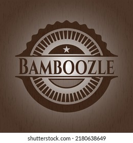 Bamboozle Realistic Wood Emblem Vector Illustration Stock Vector ...