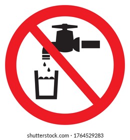 Do Not Use Water Sign Bright Stock Vector (Royalty Free) 1417126562 ...