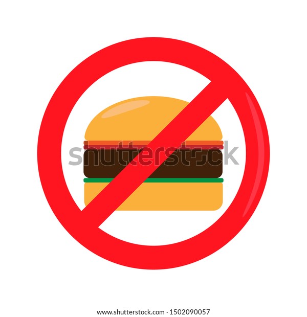 Ban Fast Food Vector Graphic Burger: vector de stock (libre de regalías ...