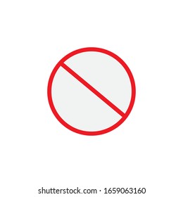 Ban Icon Prohibition Icon Forbidden Icon Stock Vector (Royalty Free ...