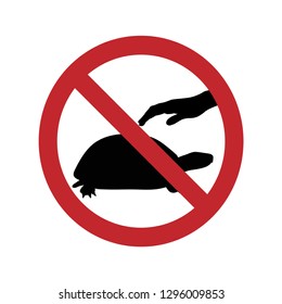 Vector Silhouette Do Not Touch Rabbit Stock Vector (Royalty Free ...