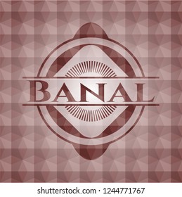 Cassette Red Emblem Badge Geometric Pattern Stock Vector (Royalty Free ...
