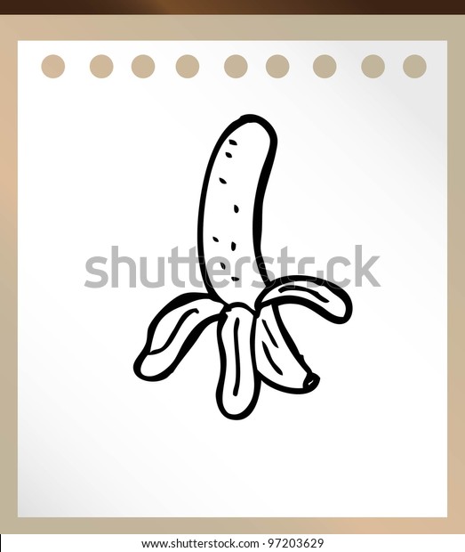 Banana Cartoon Vector Illustration Doodle: เวกเตอร์สต็อก (ปลอดค่า ...