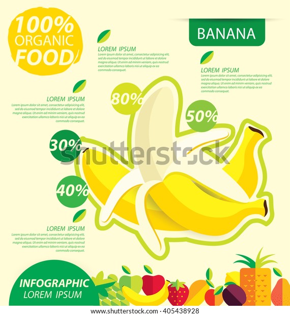 Banana Infographic Template Vector Illustration Stock Vector (Royalty ...