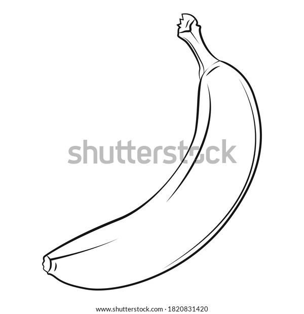 27,239 Outline Of A Banana Images, Stock Photos & Vectors | Shutterstock