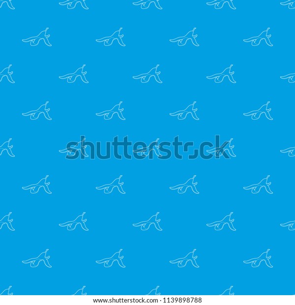 Banana Peel Pattern Vector Seamless Blue Stock Vector (Royalty Free ...