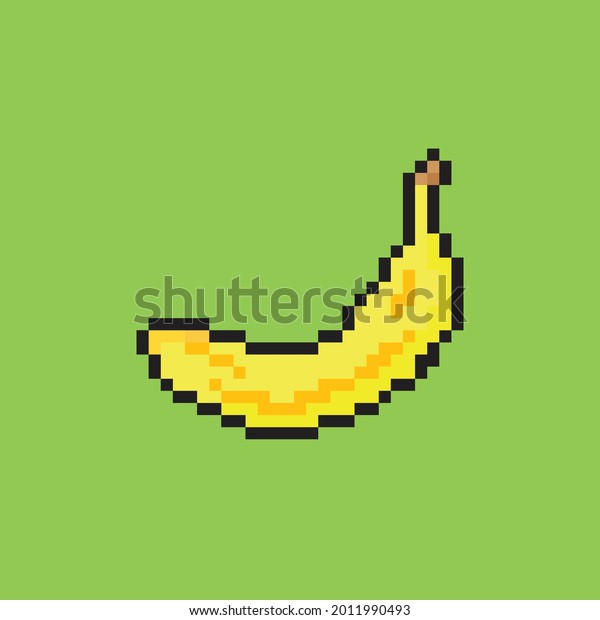 Banana Pixel Art Style Stock Vector (Royalty Free) 2011990493 ...