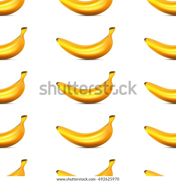 Banana Shadow On White Background Seamless Stock Vector (Royalty Free ...