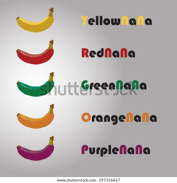 Bananas Color Full Vector Illustration Stock Vector (Royalty Free ...