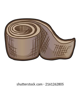 Bandage Roll Vector Illustration Isolated On Stock Vector (Royalty Free ...