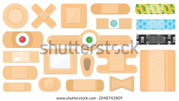 Bandage Vector Cartoon Icon Set Collection Stock Vector (Royalty Free ...