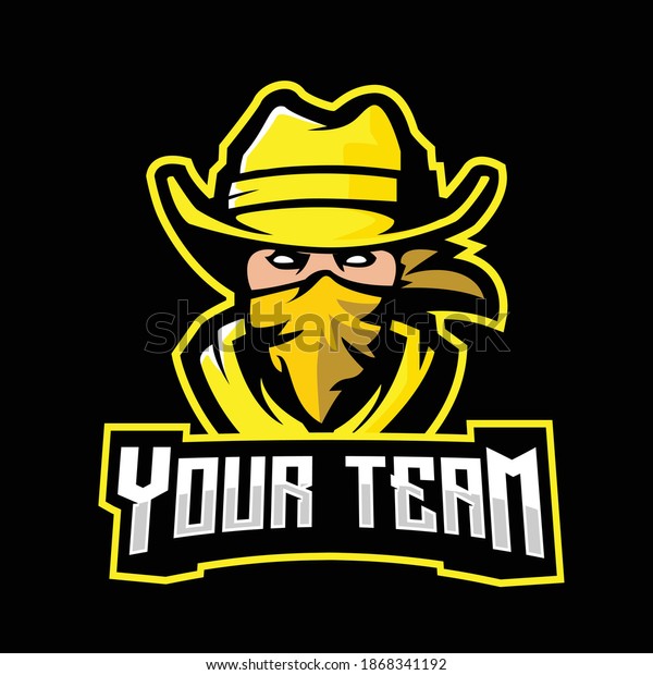 Bandit Esport Logo Design Vector Stock Vector (Royalty Free) 1868341192 ...