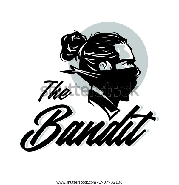 Bandit Head Mascot Logo Stock Vector (Royalty Free) 1907932138 ...