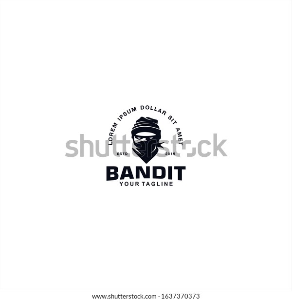 Bandit Logo Design Template Inspiration Stock Vector (Royalty Free ...