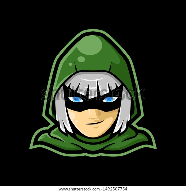 Bandit Logo Gaming Template Stock Vector (Royalty Free) 1492507754 ...