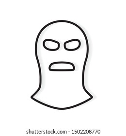 Bandit Robber Mask Icon Vector Illustration Stock Vector (Royalty Free ...