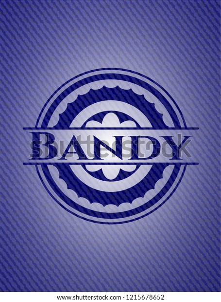 Bandy Emblem Jean Texture Stock Vector (Royalty Free) 1215678652 ...