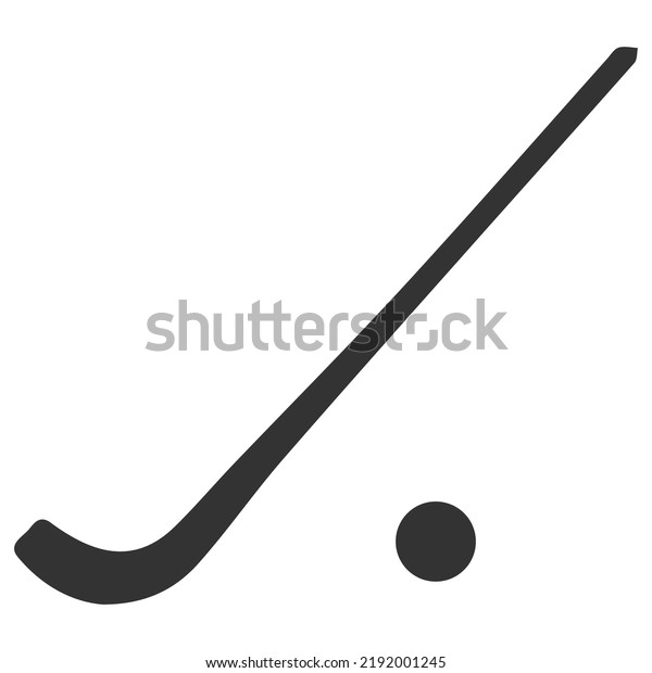 Bandy Game Icon Flat Style Vector Stock Vector (Royalty Free ...