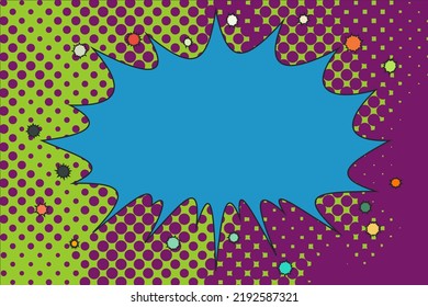 Bang Bubble Balloon Boom Background Banner Stock Vector (Royalty Free ...