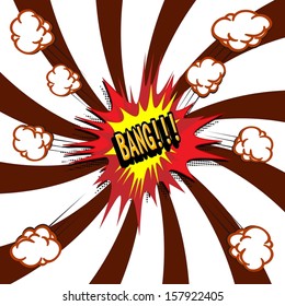 Bang Comic Book Explosion Vector Illustration Stock Vector (Royalty ...
