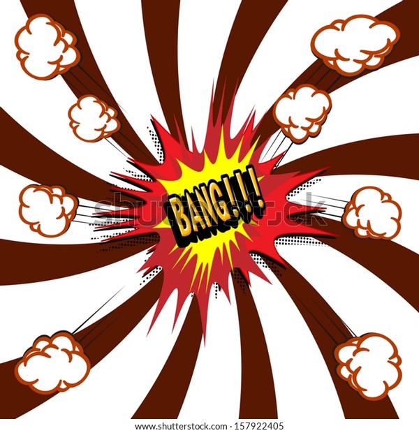 Bang Comic Book Explosion Vector Illustration Stock Vector (Royalty ...