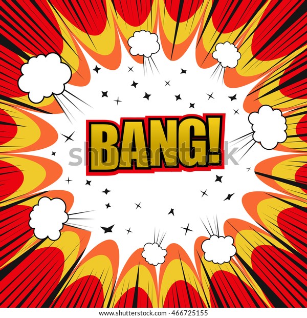 Bang Comic Cartoon Popart Style Vector Stock Vector (Royalty Free ...