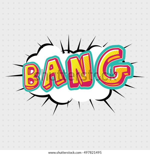 Bang Comic Effects Lettering Illustration 3d Stock Vector (Royalty Free ...