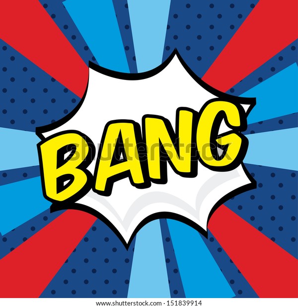 Bang Comics Icon Over Grunge Background Stock Vector (Royalty Free ...
