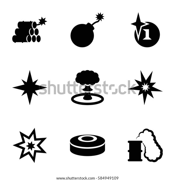 Bang Icons Set Set 9 Bang Stock Vector (Royalty Free) 584949109 ...