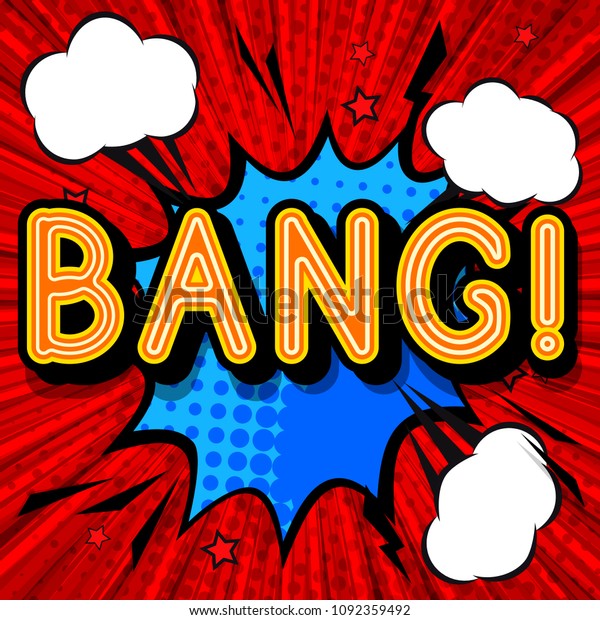 Bang Pop Art Expression Retro Background Stock Vector (Royalty Free ...