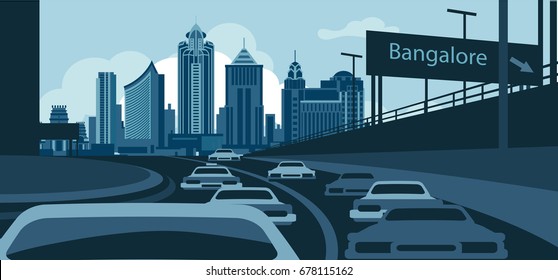 Bangalore Skyline Stock Vector (Royalty Free) 678115162 | Shutterstock
