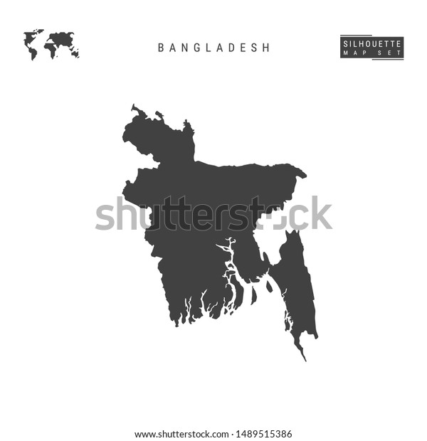 Bangladesh Blank Vector Map Isolated On Stock Vector (Royalty Free ...