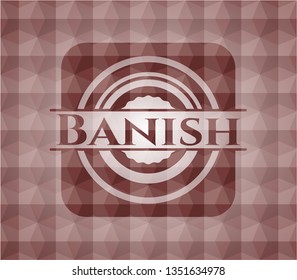 Banish Red Emblem Geometric Background Seamless Stock Vector (Royalty ...