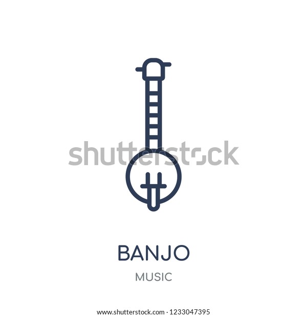 Banjo Icon Banjo Linear Symbol Design Stock Vector (Royalty Free ...