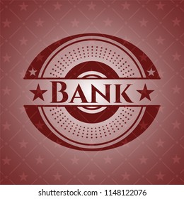 Bank Badge Red Background Stock Vector (Royalty Free) 1148122076 ...
