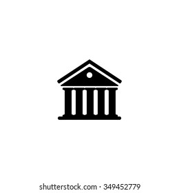 Bank Building Icon Stock Vector (Royalty Free) 349452779 | Shutterstock