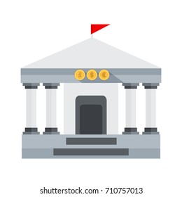 Bank Building Icon Stock Vector (Royalty Free) 710757013 | Shutterstock
