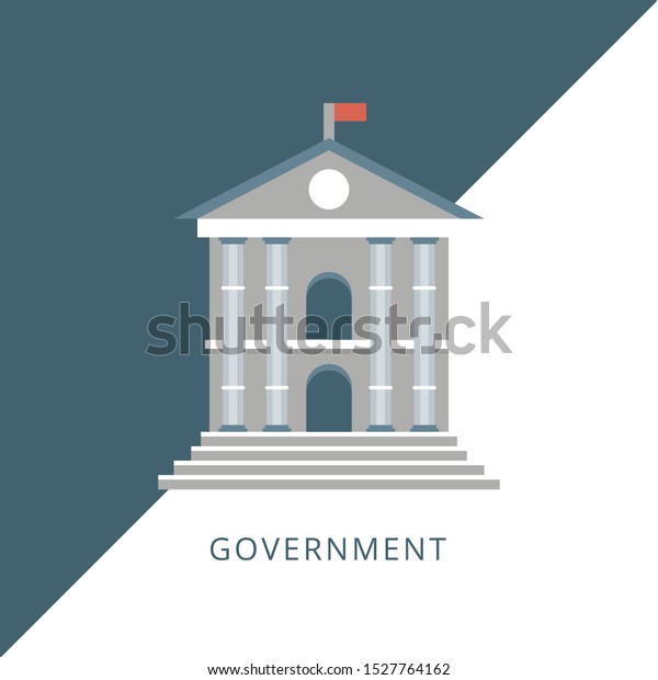 Bank Building Sign Icons Vector Illustration Stock Vector (Royalty Free ...