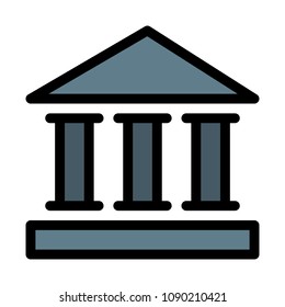 Bank Building Structure Stock Vector (Royalty Free) 1090210421 ...