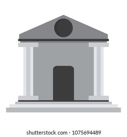 Bank Building Symbol Stock Vector (Royalty Free) 1075694489 | Shutterstock