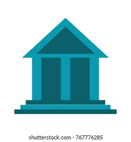 Bank Building Symbol Stock Vector (Royalty Free) 767776285 | Shutterstock