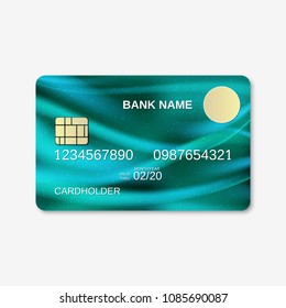 Bank Card Design Vector Template Abstract Stock Vector (Royalty Free ...