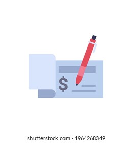 Bank Check Icon Vector Logotype Stock Vector (Royalty Free) 1964268349 ...
