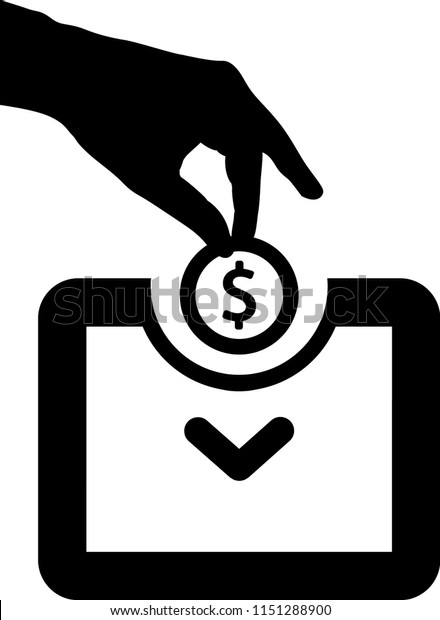 Bank Deposit Icon Stock Vector (Royalty Free) 1151288900 | Shutterstock