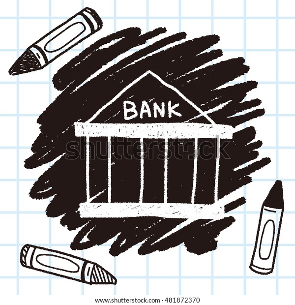 Bank Doodle Drawing Stock Vector (Royalty Free) 481872370 | Shutterstock