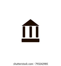 Bank Icon Flat Design Stock Vector (Royalty Free) 793242985 | Shutterstock