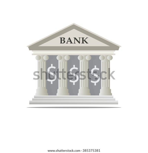 Bank Icon Vector Jpeg Object Picture Stock Vector (Royalty Free) 385375381