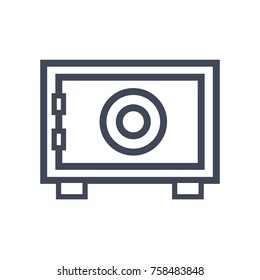 Bank Locker Icon Stock Vector (Royalty Free) 758483848 | Shutterstock